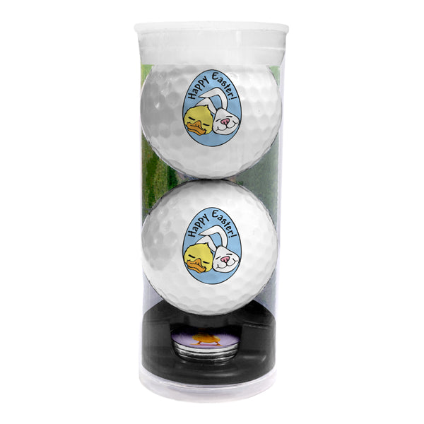 DisplayNest Golf Ball Gift Pack - Happy Easter Animals – Linkswalkerdirect
